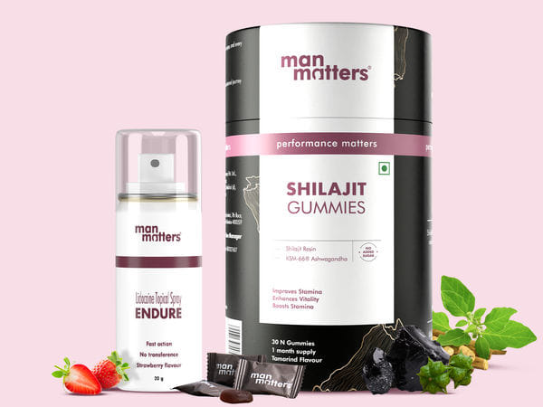 Buy Performance Kit with Shilajit Gummies & Delay Spray - Man Matters