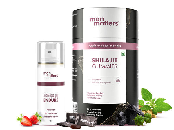 Buy Performance Kit with Shilajit Gummies & Delay Spray - Man Matters