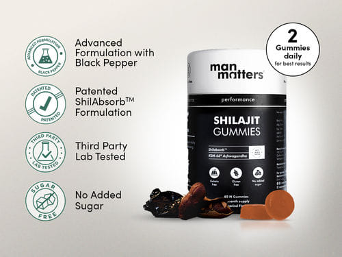 Buy India's first Shilajit Gummies by Man Matters