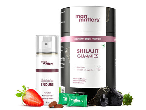 Buy Performance Kit with Shilajit Gummies & Delay Spray - Man Matters