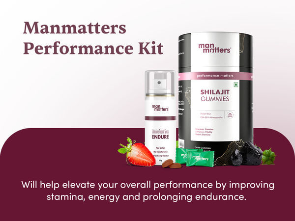 Buy Performance Kit with Shilajit Gummies & Delay Spray - Man Matters