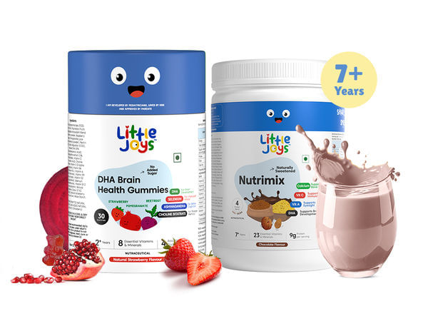 Buy Little Joys Nutrition Powder & Multivitamin Gummies Kit for Kids