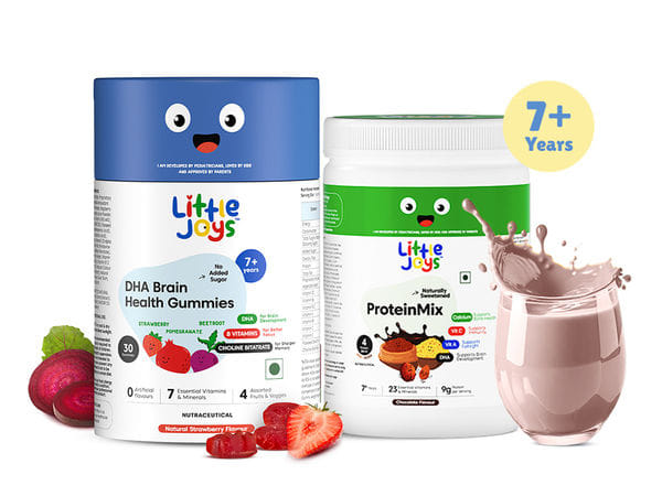 Buy Little Joys Nutrition Powder & Multivitamin Gummies Kit for Kids