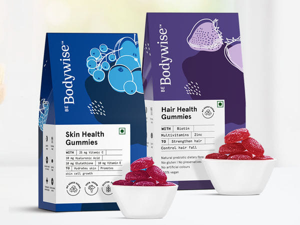 Hair & Skin Health Gummies | For Hair Growth & Glowing Skin | Bodywise
