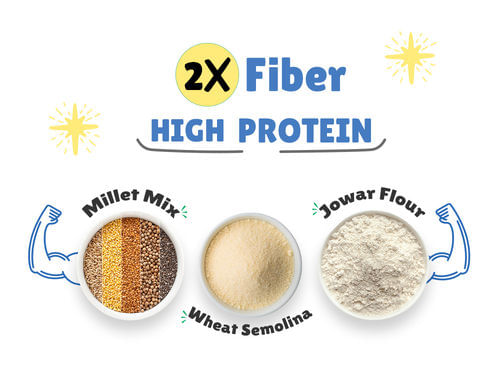 Buy our Little Joys Multigrain Pasta online. ZERO Maida, No Preservatives