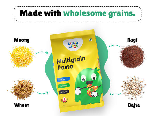 Buy our Little Joys Multigrain Pasta online. ZERO Maida, No Preservatives