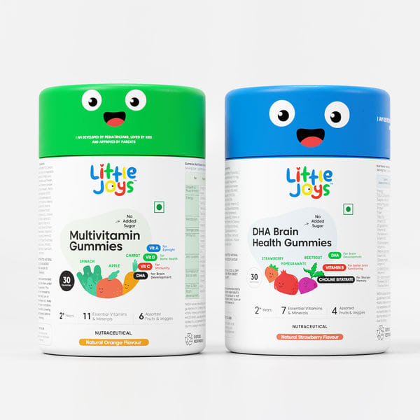 Buy Little Joys Multivitamin Gummies & Brain Gummies Kit