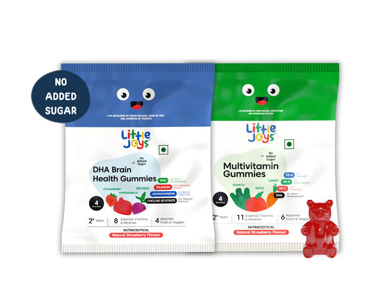 Buy Little Joys Multivitamin Gummies & Brain Gummies Kit