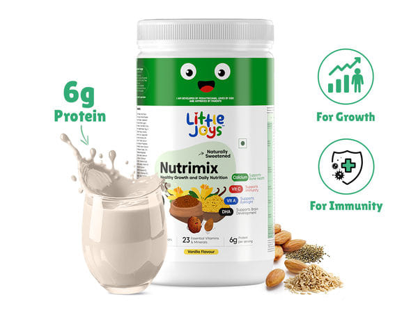 NutriMix Nutrition Powder Vanilla ~ Health Drink for Kids | Little Joys