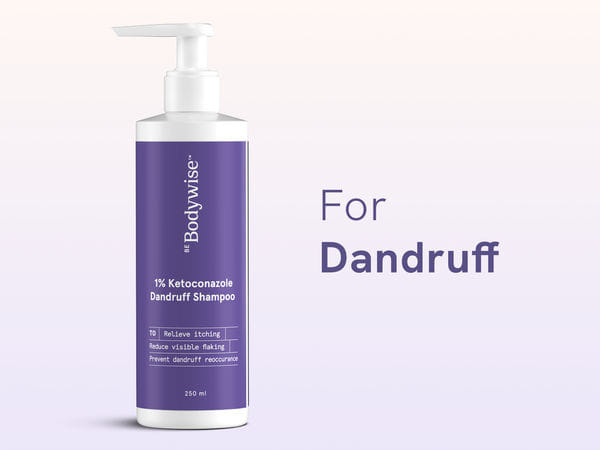 Buy 1% Ketoconazole Dandruff Shampoo (250ml) - Bodywise