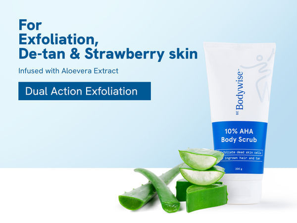 Buy 10% AHA Body Scrub For Women Clinically Tested | Be Bodywise