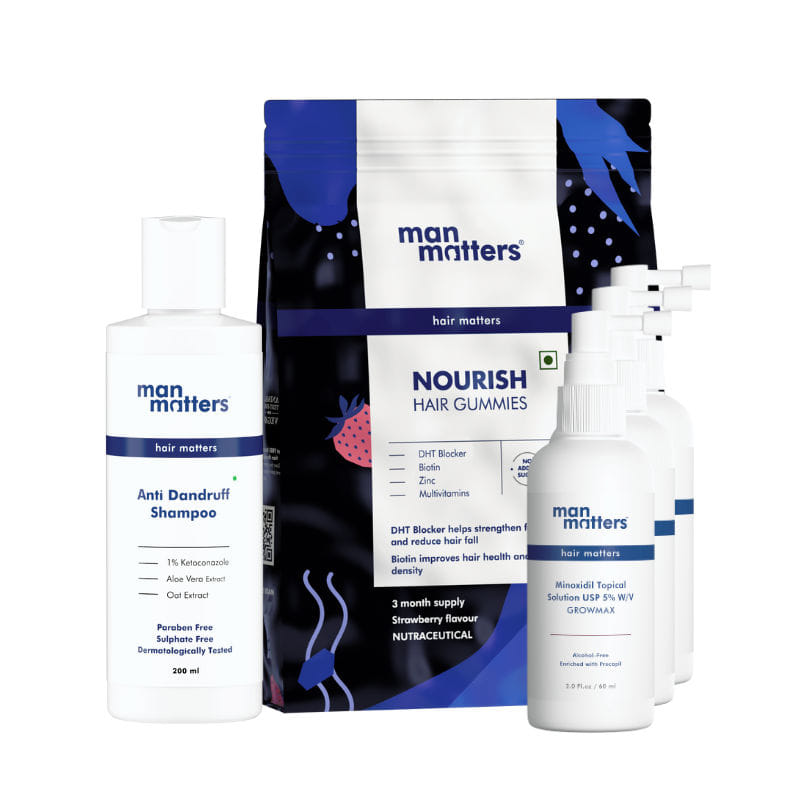 Buy Stage 2 Hair Regrowth Kit for Dandruff - 3M - Man Matters