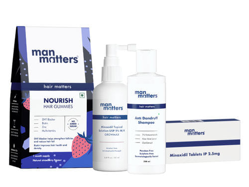 Buy Stage 2 Hair Regrowth Kit 1+ yrs for Dandruff (23-30) - Man Matters