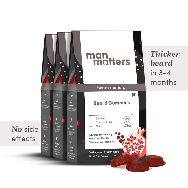 Buy Beard Gummies for Thicker, Healthier Beard - Man Matters