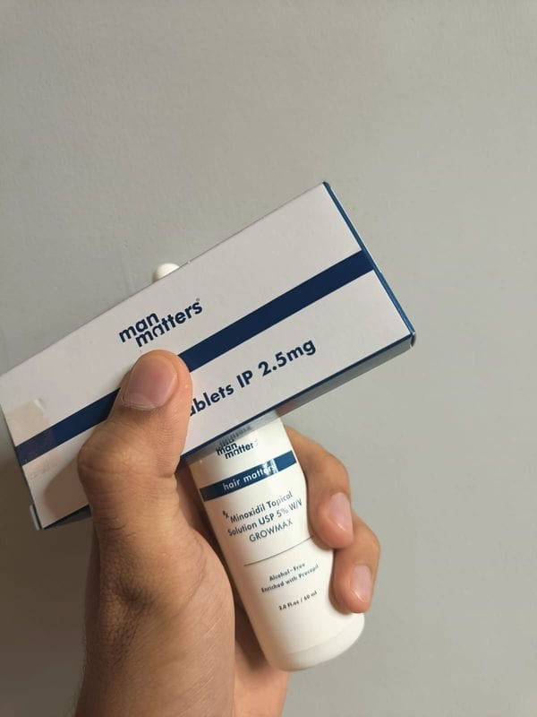 5% Minoxidil Topical Solution (Finasteride) + Oral Minoxidil