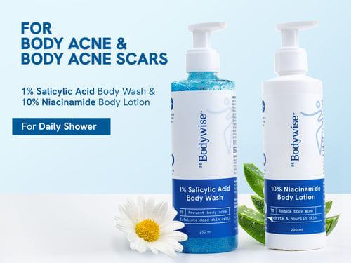 Body Acne Pack | 250 ml Body Wash & 200ml 10% Niacinamide Body Lotion ...