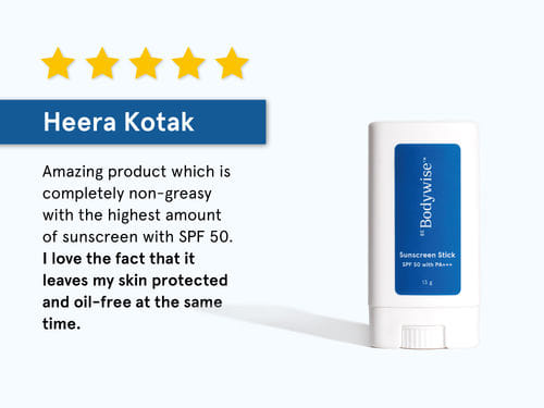 Buy SPF 50 Sunscreen Stick with PA+++ for Women - Be Bodywise
