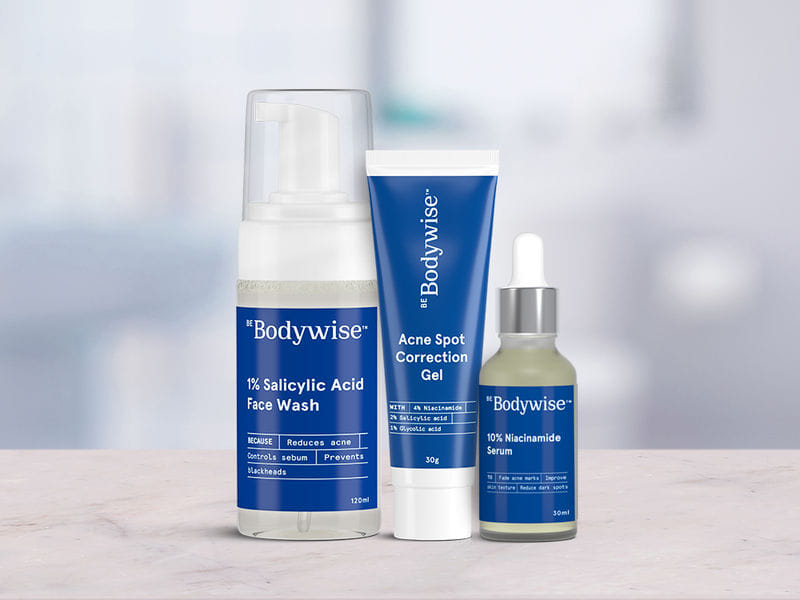 Advanced Acne Treatment Kit | Face wash, Acne Gel & Serum | Bodywise