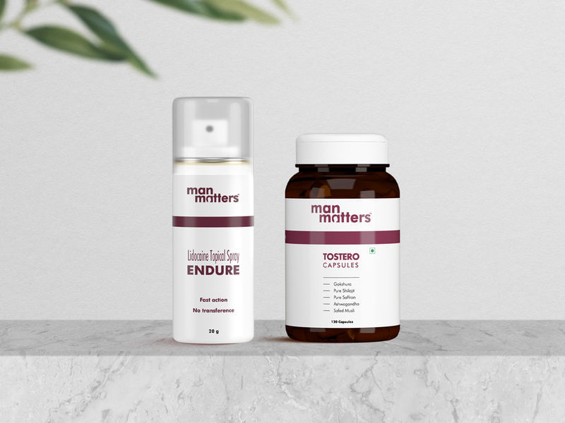 Buy Complete Endurance Kit with Tostero Capsules & Delay Spray - Man ...