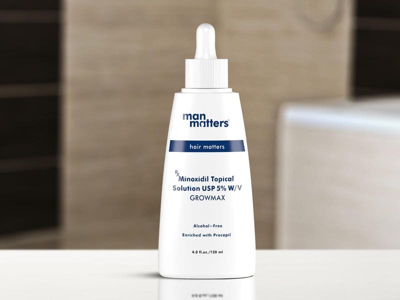 Minoxidil 5 Solution for Men with Procapil for Hair Thinning & Regrowth