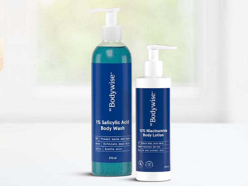 Body Care Mini Kit | 375 ml Body Wash & 10% Niacinamide Body Lotion ...
